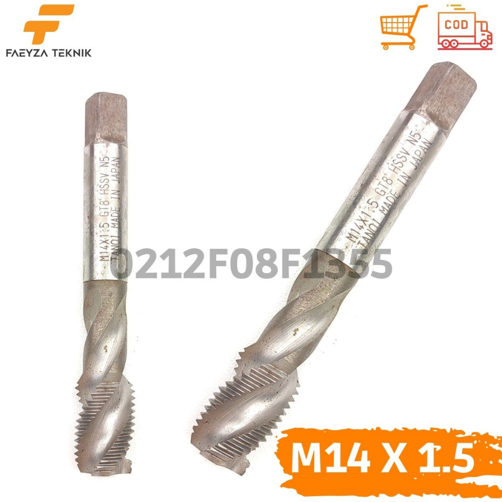 Jual Tap M14 x 1.5 Spiral Tap Baut 19 Tanoi Bukan OSG Yamawa | Shopee Indonesia