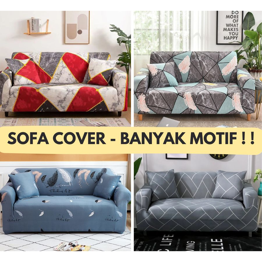Jual Universal Elastic Vintage Sofa Cover Motif / Sarung Sofa Motif / Penutup Sofa Elastis ...