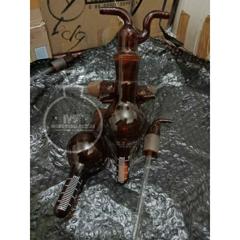 Jual midget impinger bubler 100 ml 60 micron /bubler impinger 100 ml ...