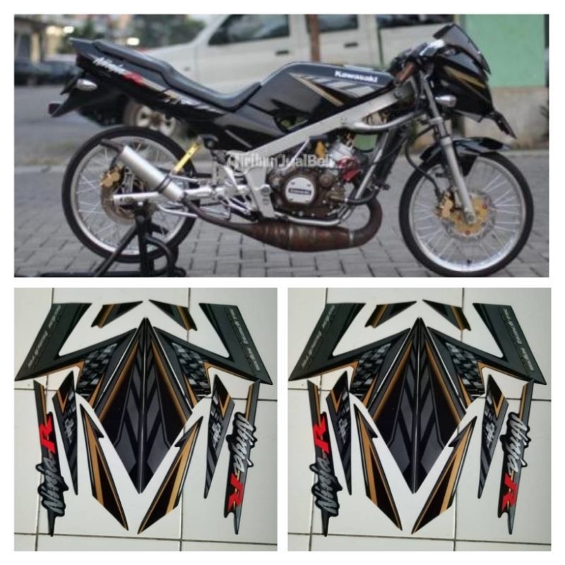 Jual stiker striping kawasaki ninja r 2014 hitam | Shopee Indonesia