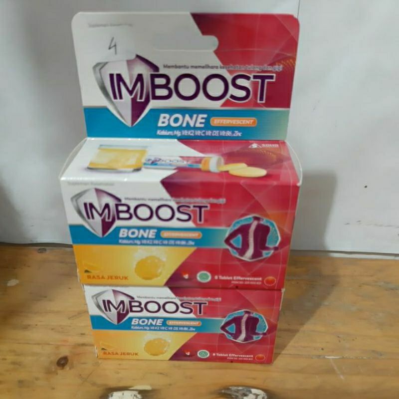 Jual Imboost Bone Effervescent isi 8 tablet Rasa Jeruk | Shopee Indonesia