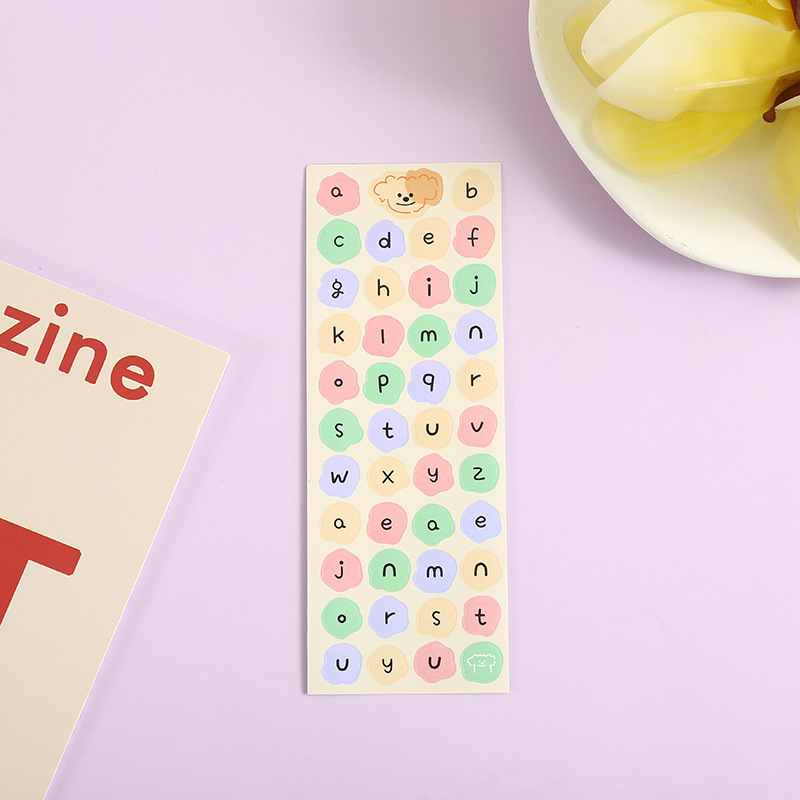 Jual MURMURE | STIKER HURUF 1PCS CUTE ALPHABET STICKER SET DECO DIY ...