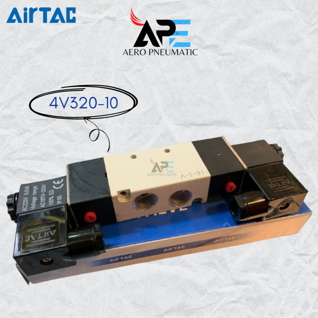 Jual SOLENOID VALVE DOUBLE COIL AIRTAC 4V320-10 | Shopee Indonesia