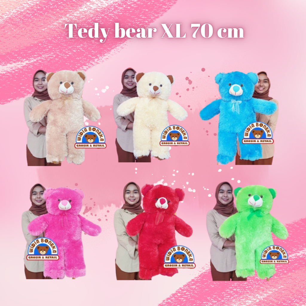 Jual boneka teddy bear xl 70 cm | Shopee Indonesia