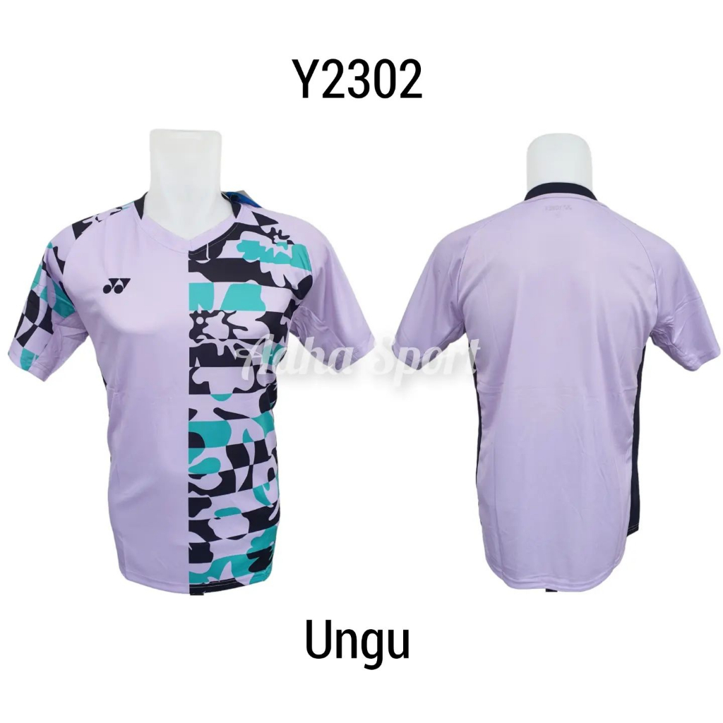Jual Kaos Badminton Y2302 / Y 2302 Ungu Baju Jersey Bulutangkis Adha Sport | Shopee Indonesia