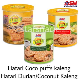 Jual Hatari Cocopuff Durian Coconut Biscuit Biskuit Kaleng | Shopee ...
