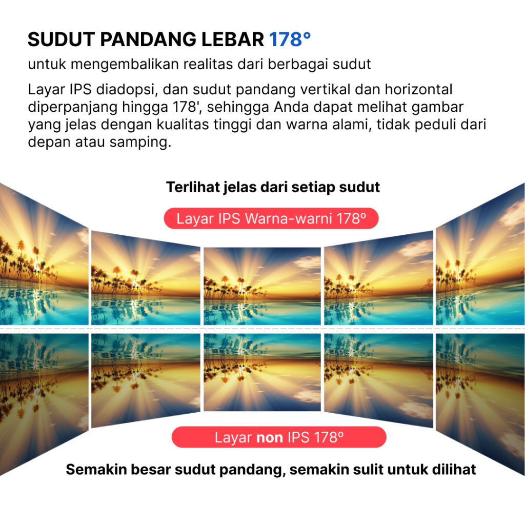 Jual SUIRGE 75Hz Monitor 27'' Curved/Flat 1080P HD No Border IPS Panel ...