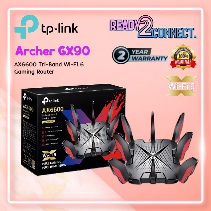 Jual TP-LINK Archer GX90 AX6600 Tri-Band Wi-Fi 6 Gaming Router | Shopee ...