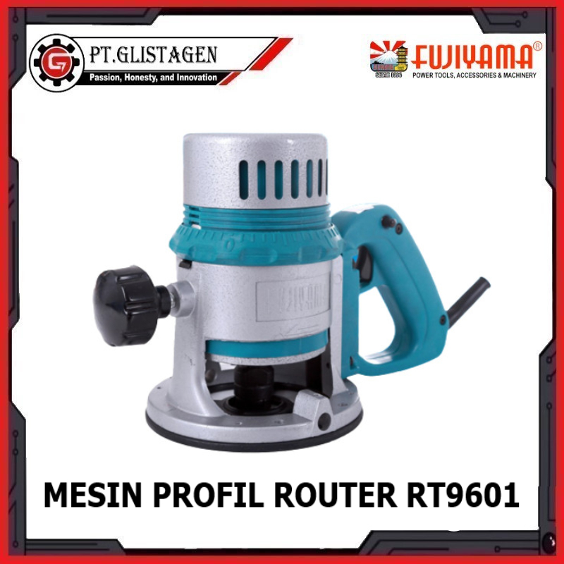 Jual Mesin Profil Besar Router Kayu 12mm Wood Trimmer RT 9601 FUJIYAMA ...