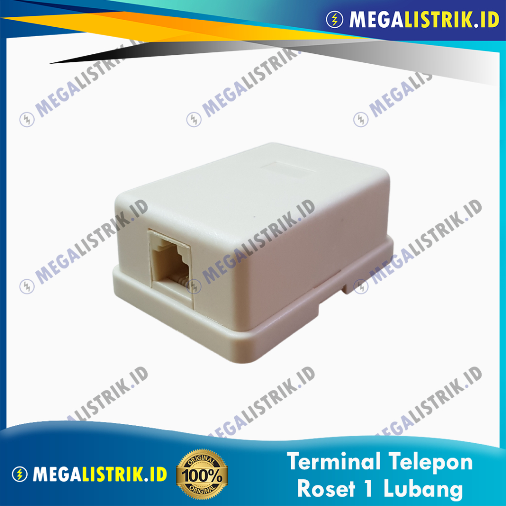 Jual TERMINAL TELEPON 1 LUBANG / BOX ROSET TELPON 1 CABANG RJ11 / KOTAK ...