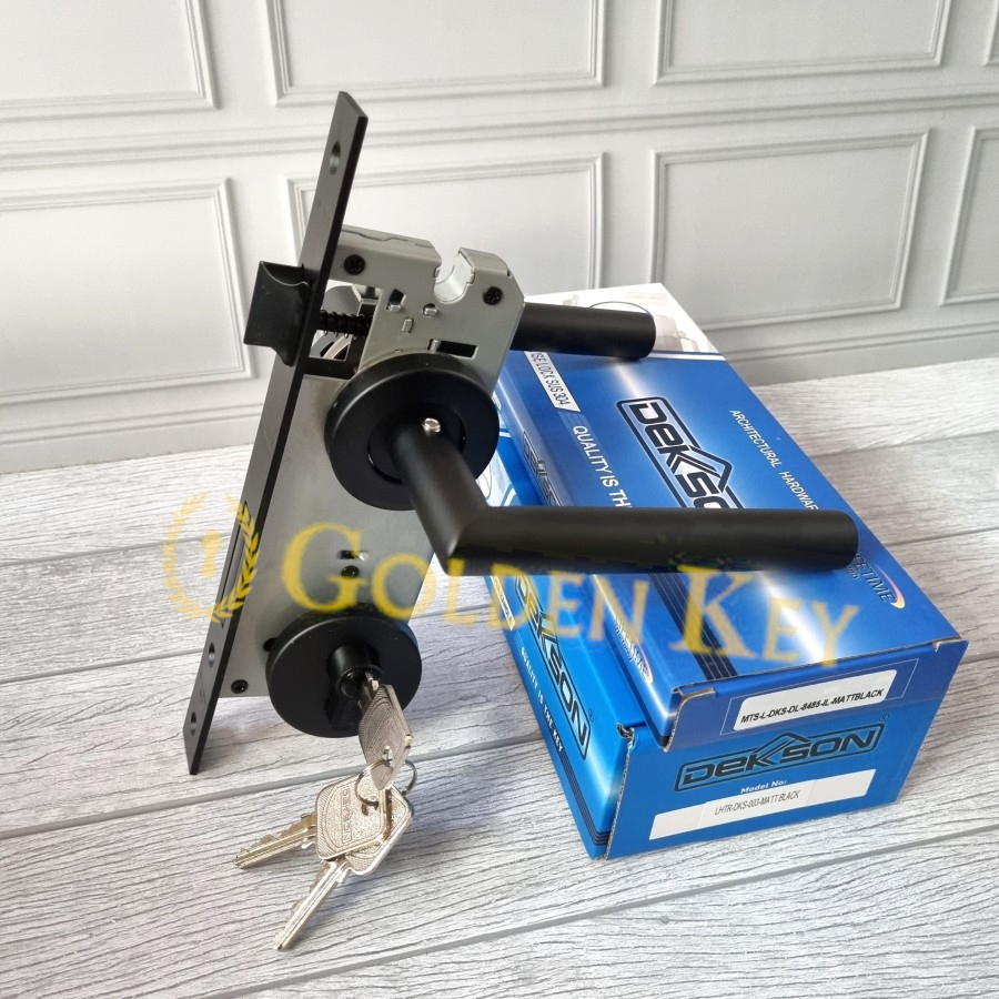 Jual Paket Handle Kunci Gagang Pintu Kayu Dekkson Dekson LHTR 0003 ...
