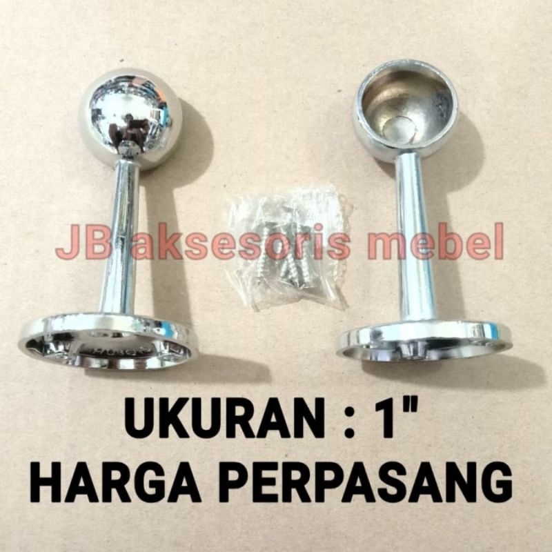 Jual BRACKET PIPA TIANG TEMBUS 1" HUBEN / PENYANGGA PIPA BULAT TENGAH ...