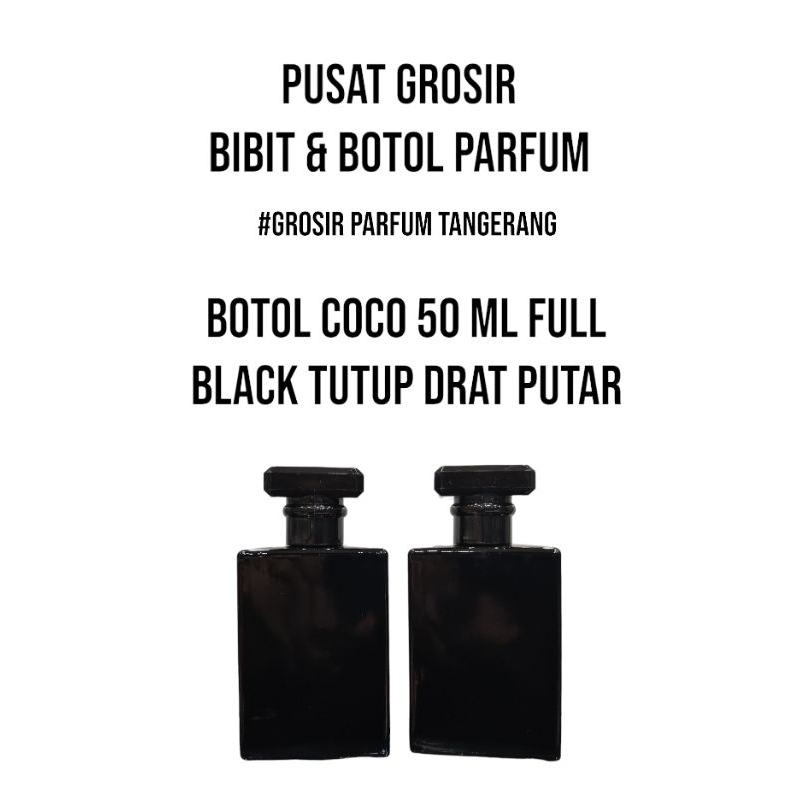 Jual [ LUSIN ] BOTOL SPRAY CHN COCO 50 ML FULL BLACK GLOSSY . DRAT ...