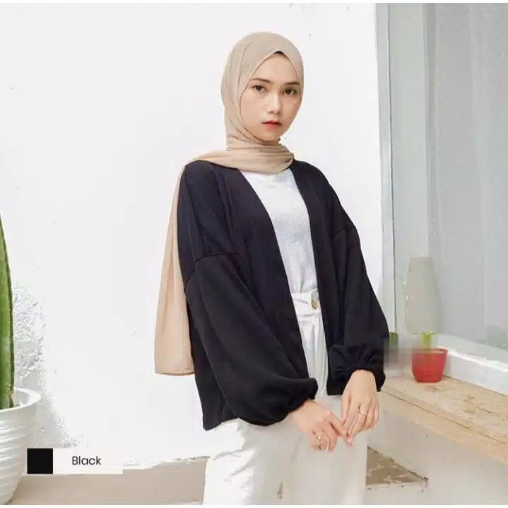 Jual Tasku!-LAURA BALON CARDIGAN BAJU WANITA/ATASAN BLOUSE/BAJU KEKINIAN/CARDIGAN/BISA COD ...