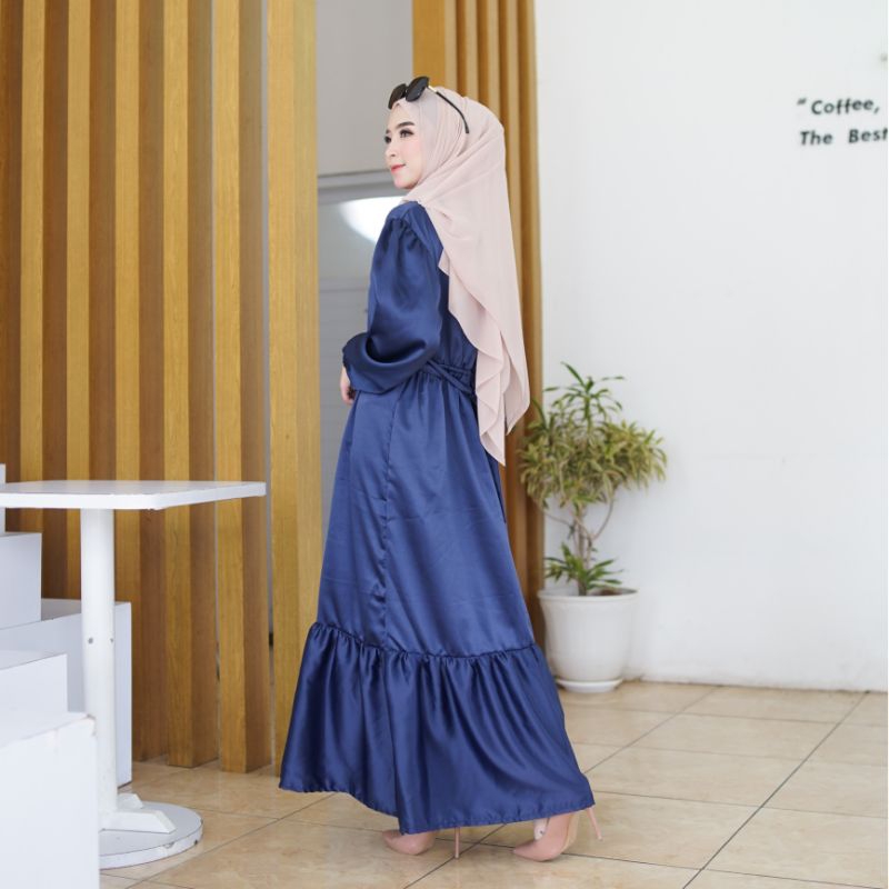 Jual DRESS YEPPO SARIN || DRESS SATIN SILK | Shopee Indonesia