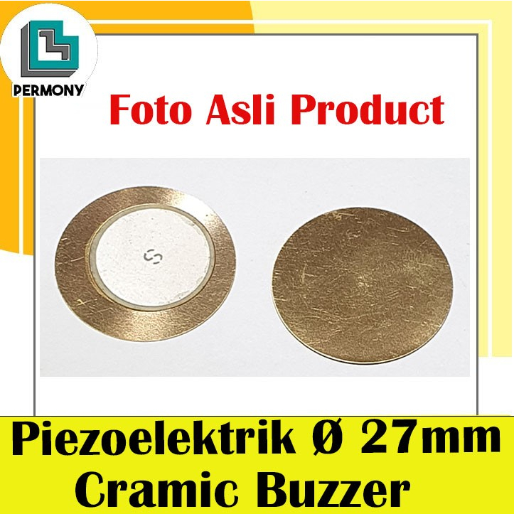 Jual Piezo Buzzer 27mm Electric Ceramic Sensor Sound Disc. | Shopee Indonesia