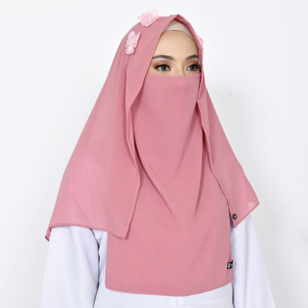 Jual HIJAB NIQAB VEIL JASMINE CADAR TALI BANDANA / CADAR DUA LAYER / JILBAB NIQAB | Shopee Indonesia
