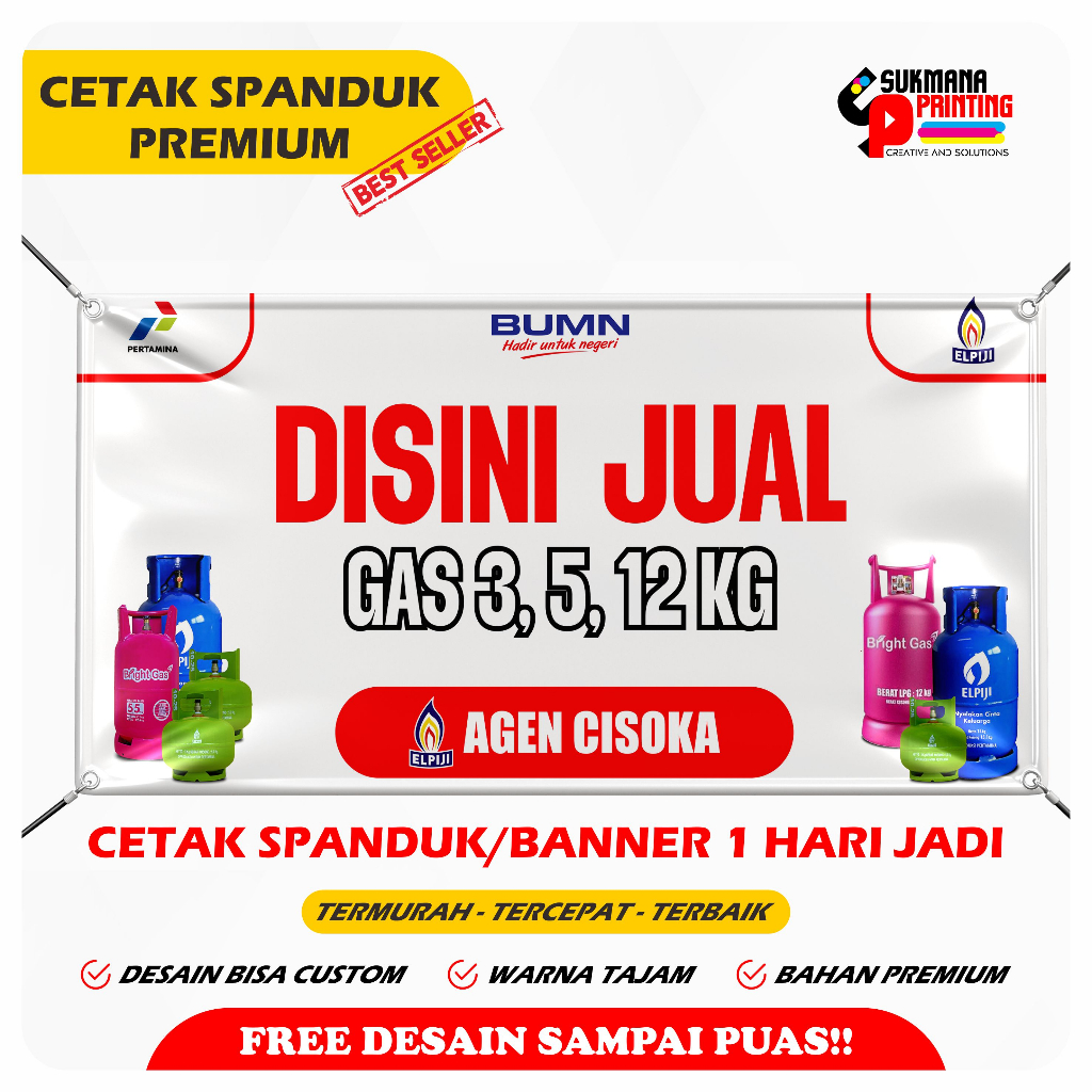 Jual CETAK SPANDUK BANNER WARUNG AGEN GAS LPG JUALAN BERBAGAI MACAM GAS ...