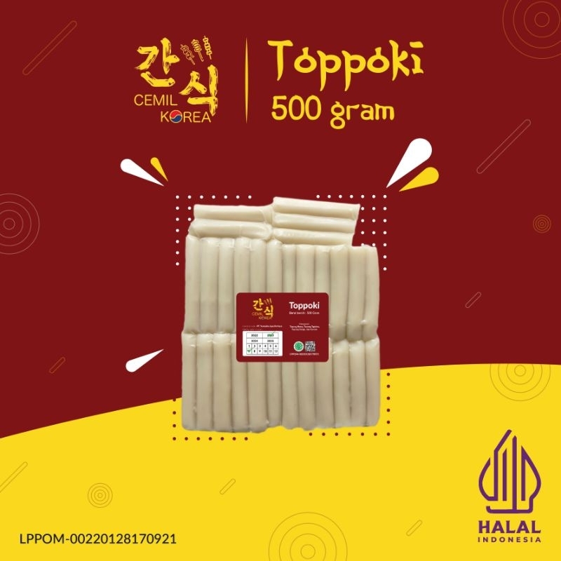 Jual Toppoki 500 Gr Topoki Tteokbokki Topokki Rice Cake Instan Halal ...