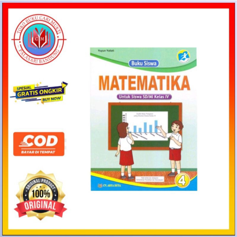 Jual BUKU SISWA MATEMATIKA UNTUK SD/MI KELAS 4 PENERBIT ARYA DUTA | Shopee Indonesia
