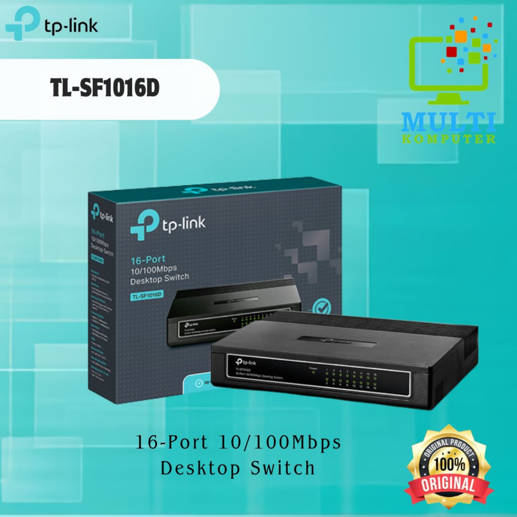 Jual Tp Link Switch Hub 16 Port Tl Sf1016d 10 100mbps Shopee Indonesia