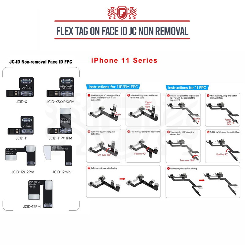 Jual Board Fleksibel Face ID Tag ON Non Removal Flex For X-12PM / Board ...