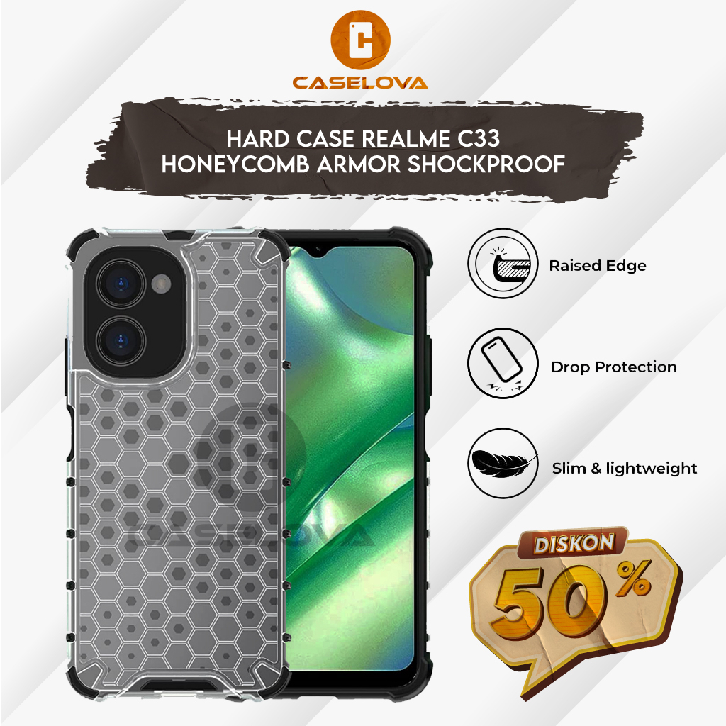Jual Hard Case Realme C33 Honeycomb Armor Shockproof | Shopee Indonesia