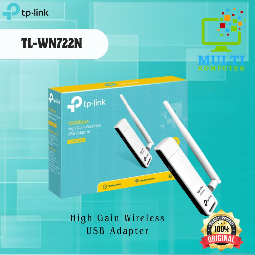 Jual TP-LINK TL-WN722N TPLink 150Mbps High Gain WiFi Wireless USB ...
