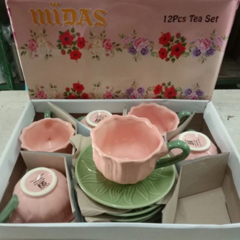 Jual Tea set keramik midas 12 pcs | Shopee Indonesia