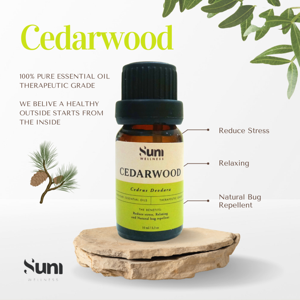 Jual Sunee Wellness Therapeutic Grade Aromatic Cedarwood Essential Oil ...