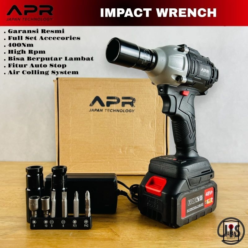 Jual APR Impact Wrench Jumbo 99V 1800nm Mesin Pembuka Baut Ban Mobil ...