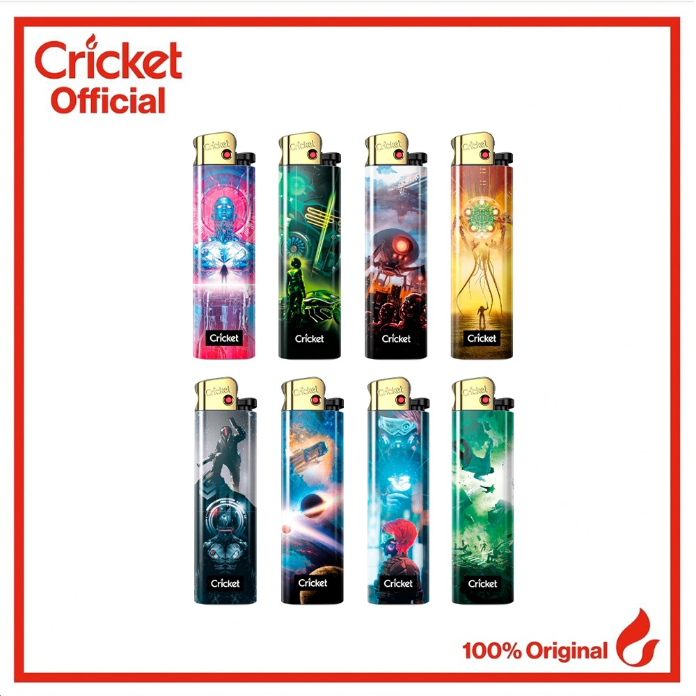 Jual Korek Api Cricket Edisi Terbatas - Seri Futurism (8 Buah) | Shopee ...