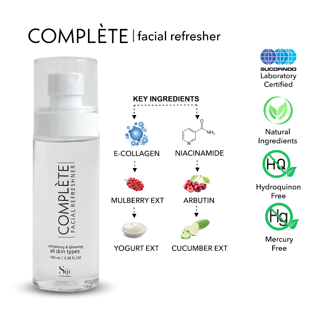 Jual COMPLETE FACIAL REFRESHER / GLOWING BRIGHT TONER 100 ML ALL SKIN ...