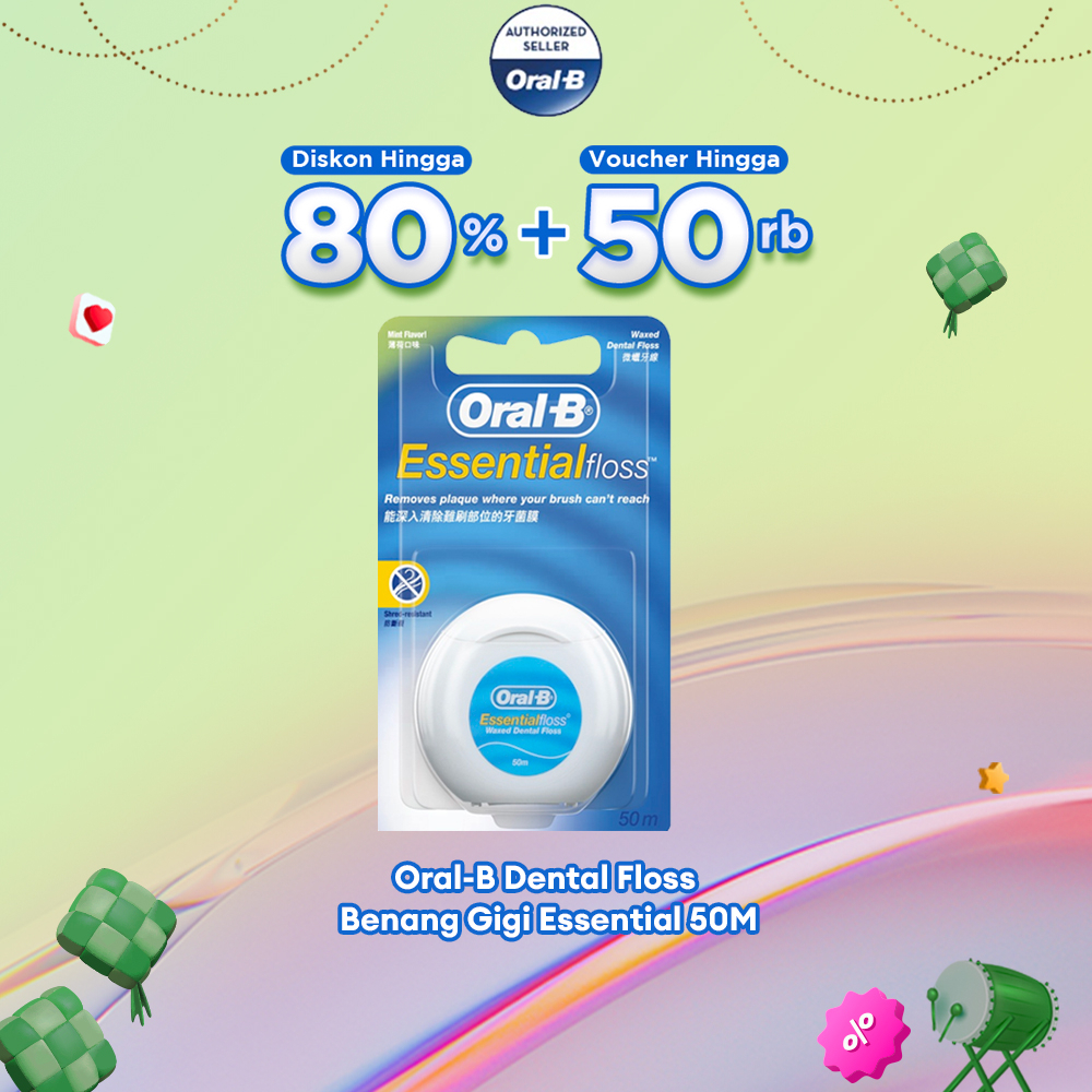 Jual Oral-B Essential Satin Floss Benang Gigi 50 M | Shopee Indonesia