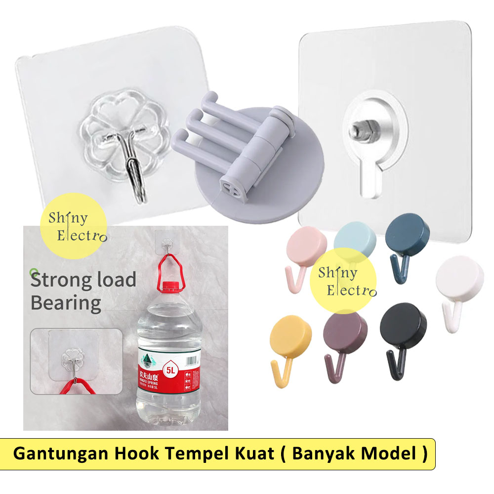 Jual Gantungan Hook Pengait Hanger Tempel Dinding Tembok PVC Dapur ...