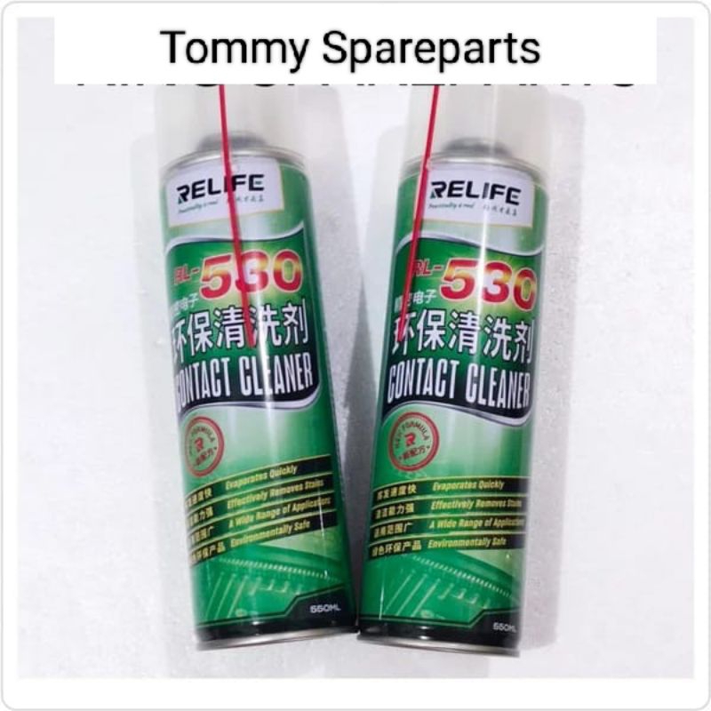 Jual CONTACT CLEANER RELIFE RL-530 550ML CAIRAN PEMBERSIH KACA LCD DAN ...