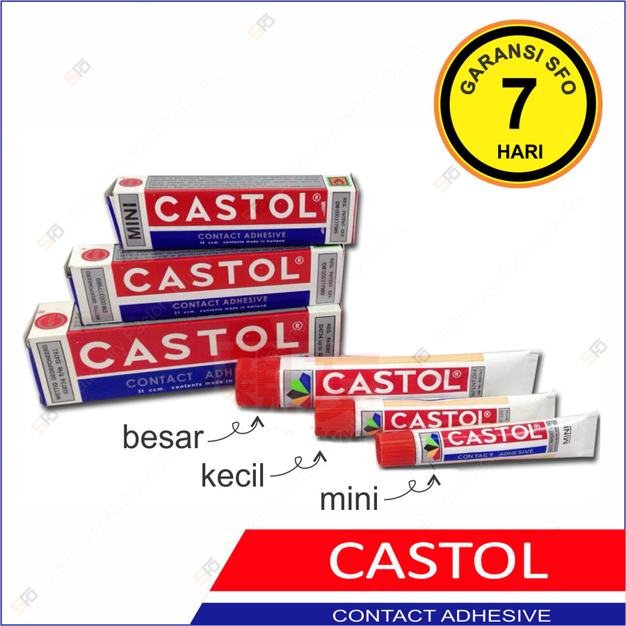 Jual Lem Castol Contact Adhesive Tube Mini 14cc - SFO Semarang Official ...