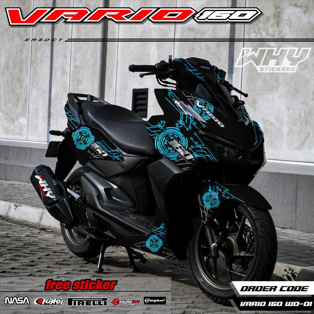 Jual Decal Sticker Vario 160 New Full Body Stiker 2022 2023 2024 Motor ...