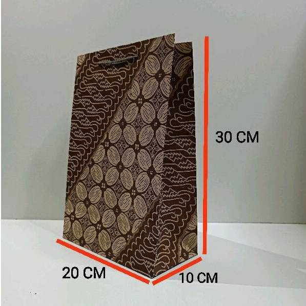 Jual Paperbag Motif Batik R6 Panjang size 20 x 10 x 30 ( P x L x T) Tas ...