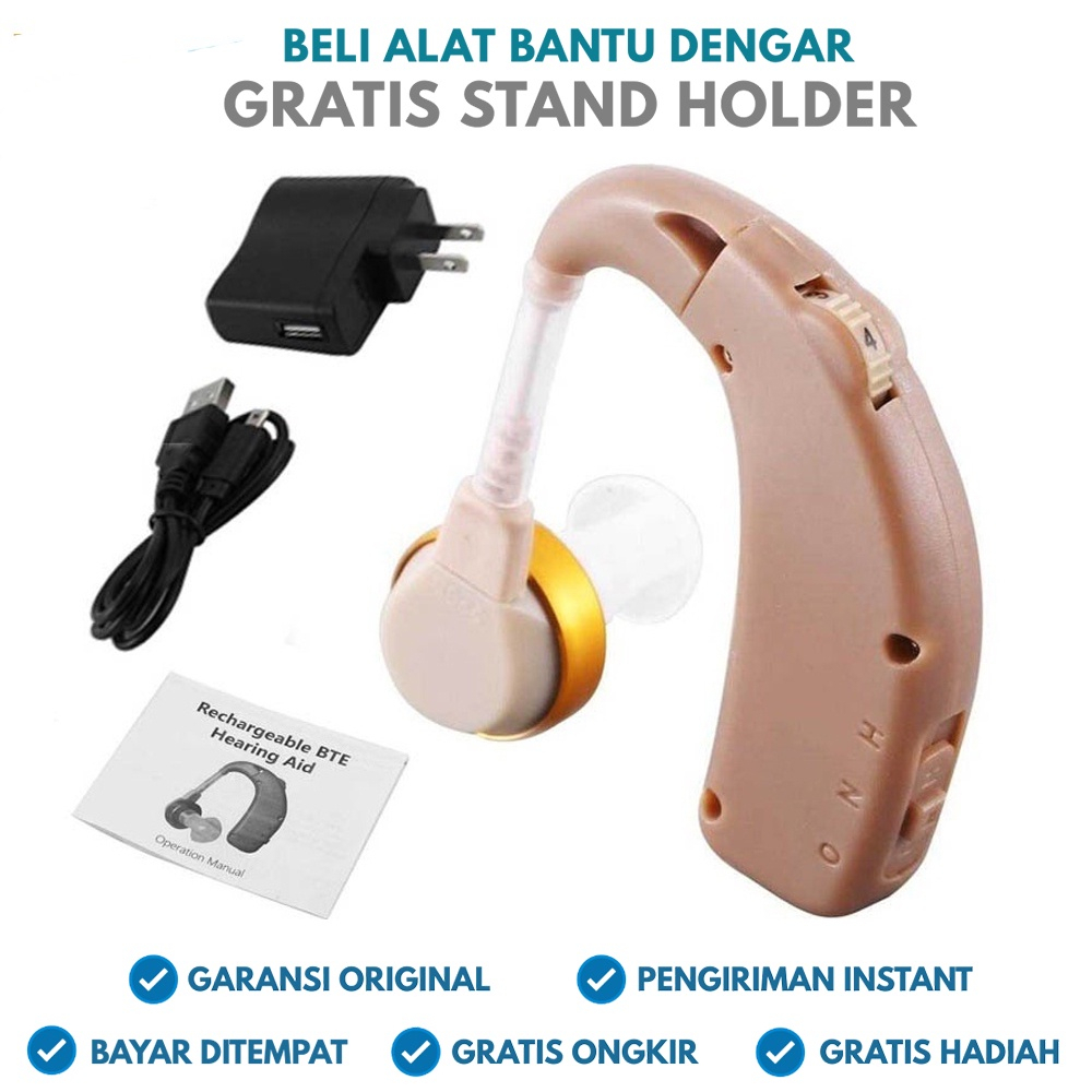 Jual Alat Bantu Dengar Bisa Di Cas Charger digital hearing aids Original | Shopee Indonesia
