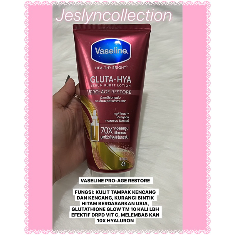 Jual VASELINE PRO AGE RESTORE ORIGINAL THAILAND 300ml / VASELINE ...
