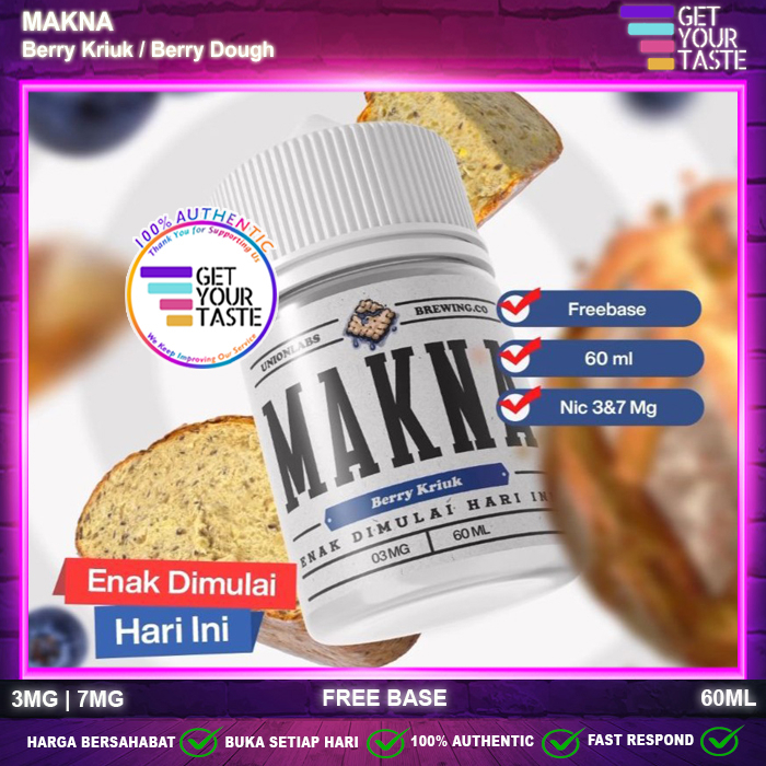 Jual Liquid Makna Berry Dough Kriuk 60ML by Union Labs | Shopee Indonesia