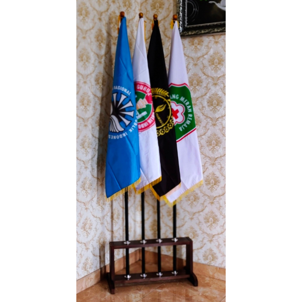 Jual Paket Tatakan bendera isi 4 lubang + Tiang alumunium 2 meteran dan ...