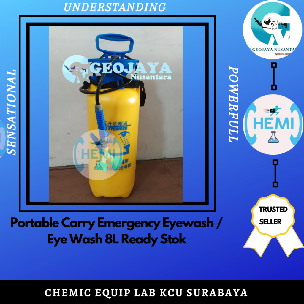 Jual Portable Carry Emergency Eyewash / Eye Wash 8L Ready Stok | Shopee ...