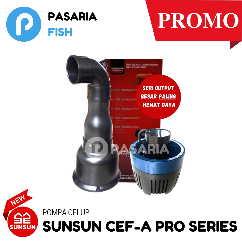 Jual PROMO NEW SUNSUN CEF 16000A/26000A/30000A/50000A Pompa Celup PRO Kolam Hemat | Shopee Indonesia