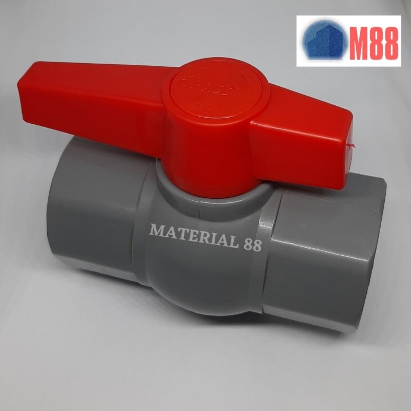 Jual Ball Valve 1/2 inch Polos/ Sok PVC Stop Kran Keran 0.5 | Shopee ...