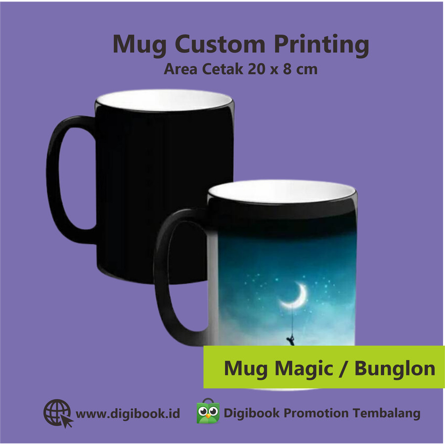 Jual Cetak Mug Magic Custom / Mug Bunglon / Mug Unik Berubah Warna Satuan | Shopee Indonesia