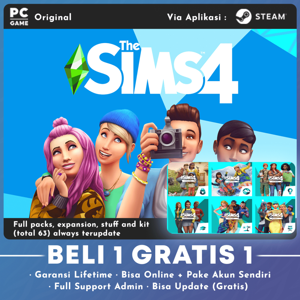 Jual THE SIMS 4 FULL PACKS AND DLC UPDATE TERBARU ORIGINAL PC | Shopee Indonesia