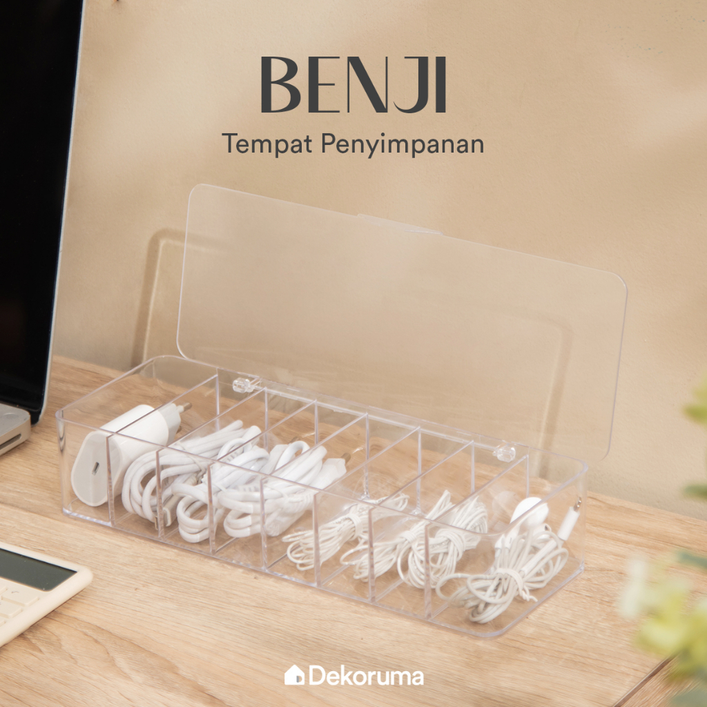 Jual Dekoruma BENJI Tempat Penyimpanan Kabel 8 Sekat | Shopee Indonesia