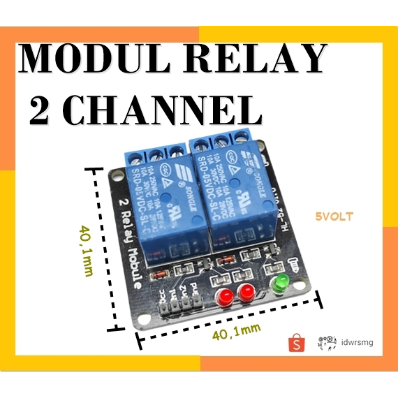 Jual Modul Relay 2 Indoware Modul Relay 2 Channel | Shopee Indonesia